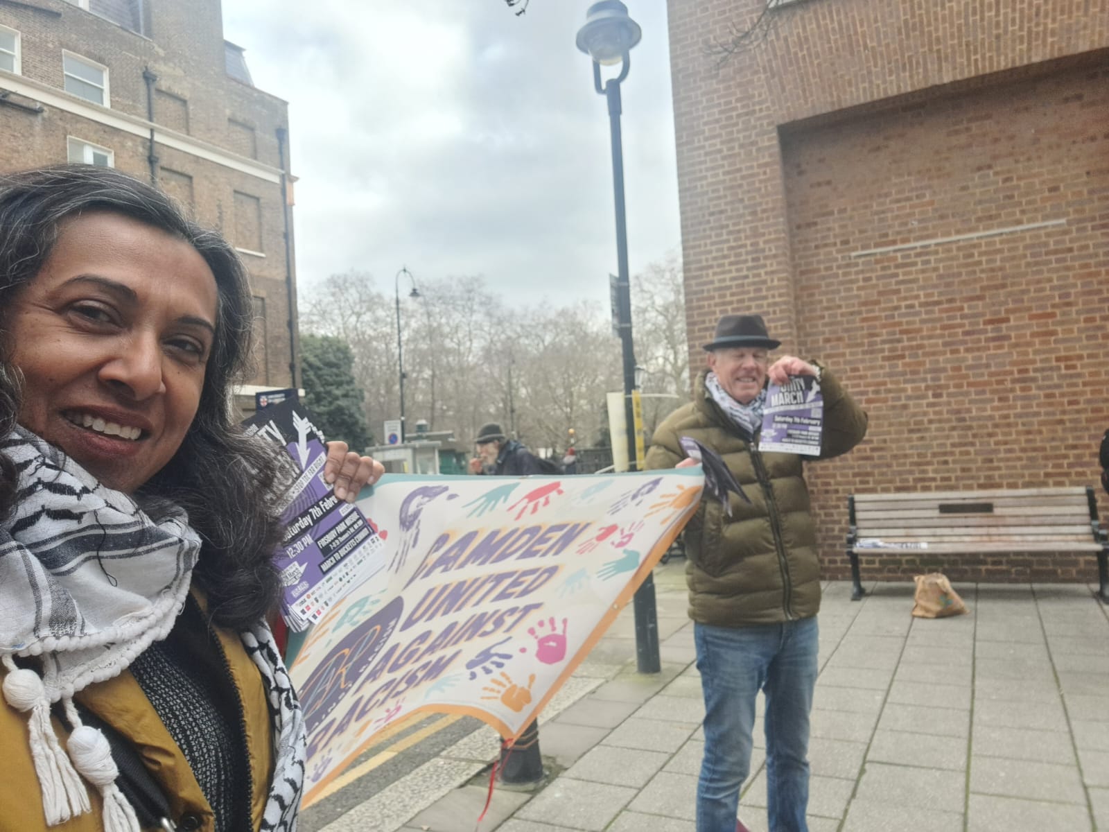 camden united against racism flyering for unity march - Stand Up to Racism
